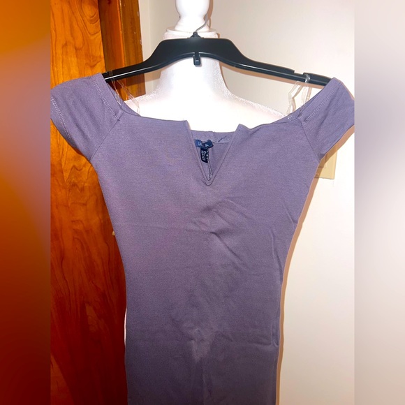 Dresses | Off Shoulder V Neck Bodycon Tight Stretch Mini Dress | Poshmark